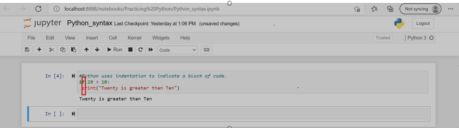 Get Started with Python Syntax